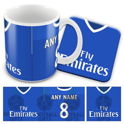 Football Gifts - Chelsea Retro Kit Home 2004 Mug and Coaster Set