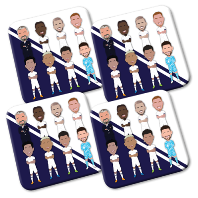 Football Gifts- Spurs 2023-24 Vector Heroes Coasters 4 Pack