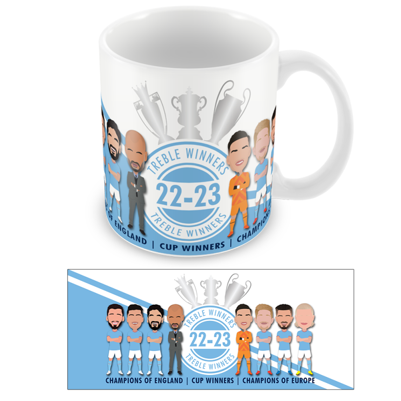 Football Gifts - City Treble Winners Mug 2023
