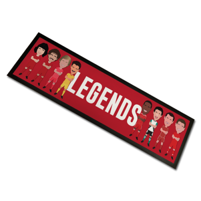 Liverpool Legends Bar Runner Mat Vector Heroes