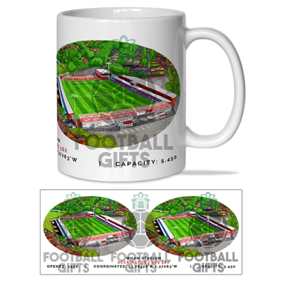 Accrington Stanley Around The Grounds Wham Stadium Water Colour Mug Cup